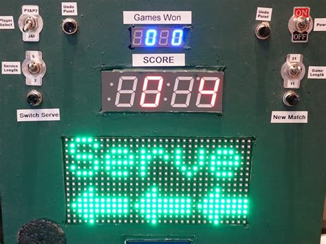Animated Ping Pong Scoreboard Updated With Videos Arduino Project Hub