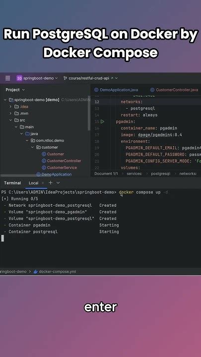 Run Postgresql On Docker By Docker Compose Docker Youtube