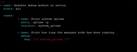 How To Use Debug Module In Ansible Playbook