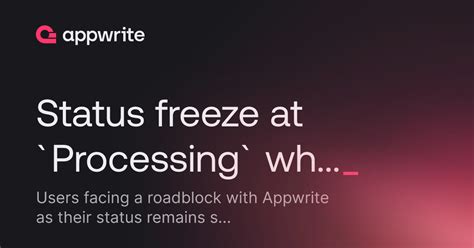 Status Freeze At `processing` When Create Some Collections Threads