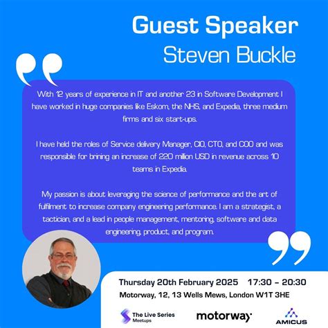 Meetup London Tech Leadership Tranferableskills Amicus