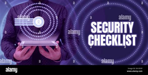Hand Writing Sign Security Checklistprotection Of Data And System Guide On Internet Theft