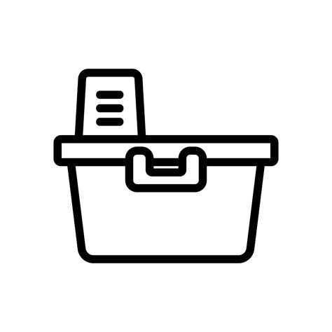 Storage Container Icon Vector Outline Illustration 9947544 Vector Art At Vecteezy