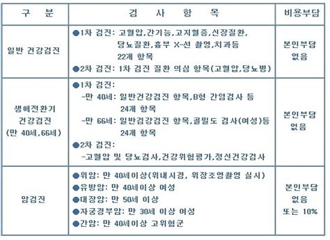 국민건강보험공단 무료 건강검진 항목 잠실 종합건강검진 센터 소개 네이버 블로그