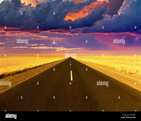 ROUTE B DESERT HIGHWAY NAMIBIA Stock Photo Alamy