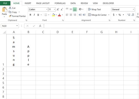 How To Write Text Vertically In Excel Basic Excel Tutorial