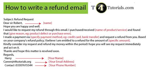 How To Write A Refund Email T Tutorials