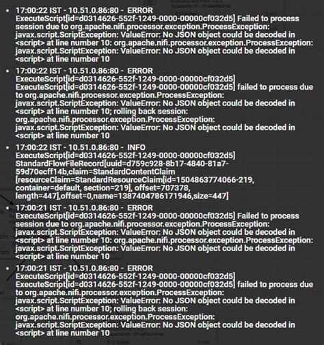 Java Nifi Getting Error In Executescript Stack Overflow