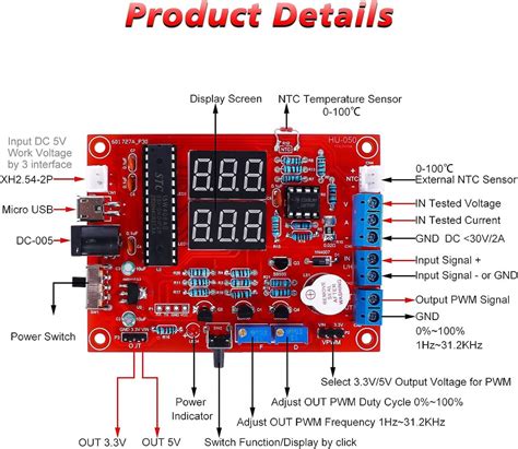 Diy Adjustable Pwm Signal Generator Voltage Current Tester Multifunctional Meter Soldering