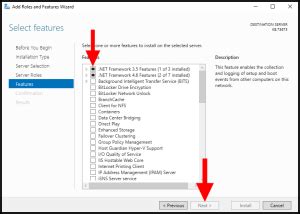 نصب Net Framework در ویندوز سرور و نسخه های جدید