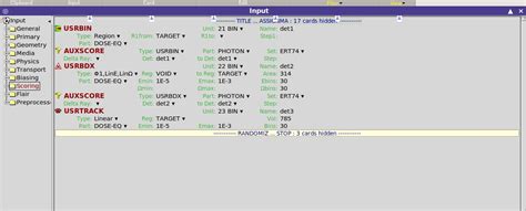 Scoring Cards For Fluence To Dose Conversion Factors Scoring Fluka User Forum