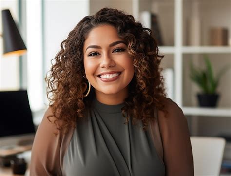 Premium Ai Image Empowering Diversity Plussize Office Professionals