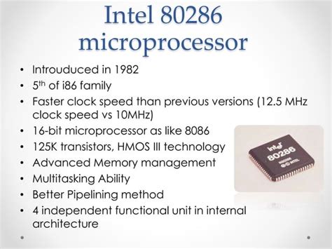 Architecture Of 80286 Microprocessor Pptx Operating Systems