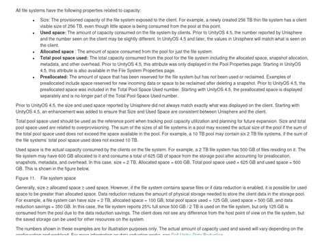 File System Attributes Dell Unity Nas Capabilities Dell
