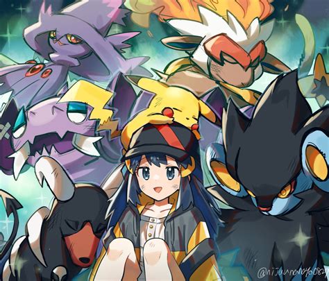 Ninahachi Dawn Pokemon Drapion Houndoom Infernape Luxray