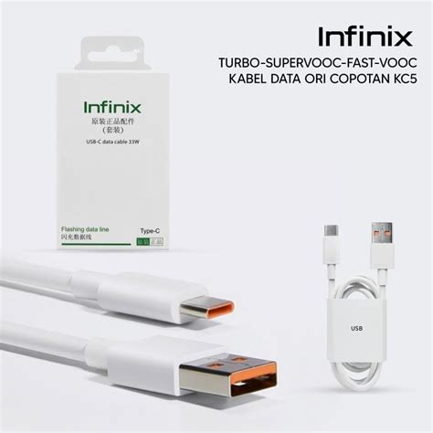 Jual Kabel Data Infinix 33W Copotan KC5 Fast Charging Type C Shopee Indonesia