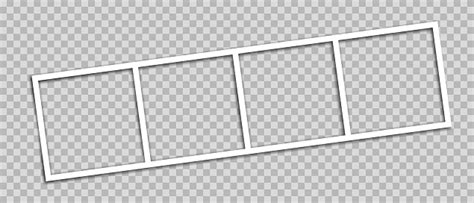 벡터 빈 사진 프레임 와 그림자 와 고립된 통하고 있는 Png Png 템플릿 모형 사진 디자인 그림자에 대한 스톡 벡터 아트 및 기타 이미지 Istock