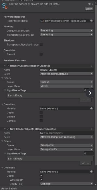 Transparency And DOF Post Process In URP Unity Engine Unity Discussions