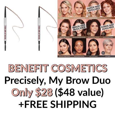 Hsn Benefit Cosmetics Precisely My Brow Duo Benefit Cosmetics Brows Cosmetics