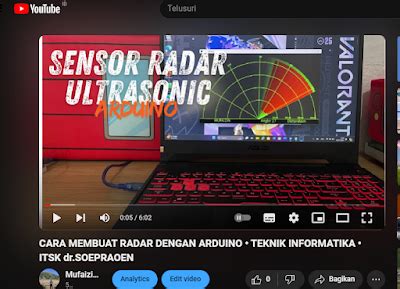 CARA MEMBUAT RADAR DENGAN ARDUINO