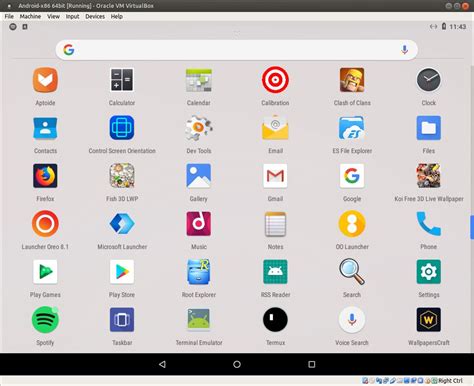 Android X8664 Oreo 81 With Gapps Aptoide Microsoft Launcher Clash