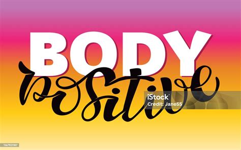 바디 포지티브 아름다운 손으로 그린 낙서 레터링 라벨 아트 포스터 템플릿 배너 컴퓨터 글자에 대한 스톡 벡터 아트 및 기타