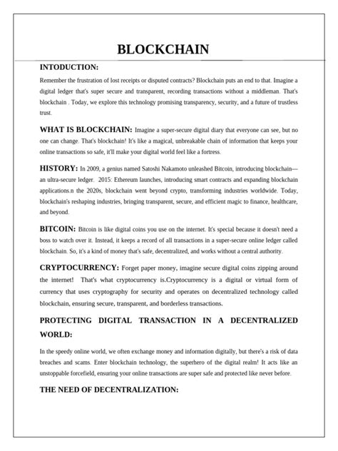 Blockchain Ppt Explanation Pdf