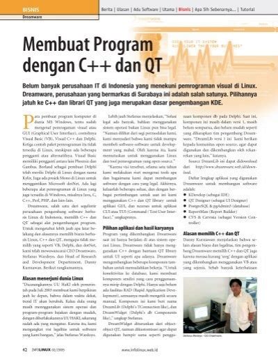 membuat program dengan c dan qt
