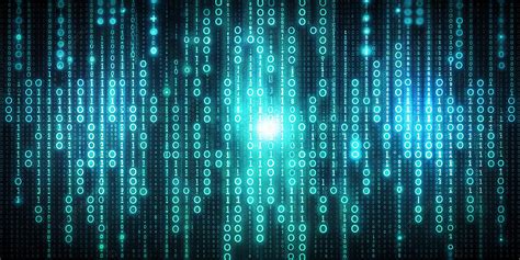 Abstract Binary Code Digital Technology Background Binary Code Background Digital Technology