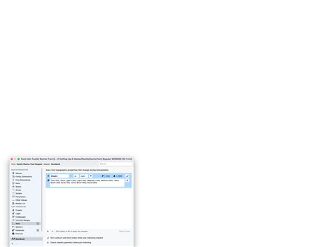 Setting Up Variations FontLab