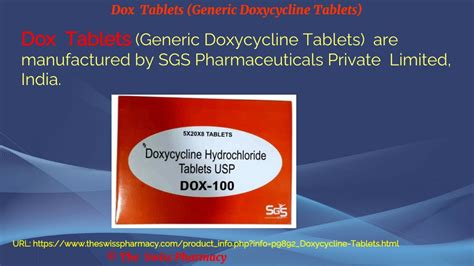 PPT Dox Tablets Generic Doxycycline Hydrochloride Tablets PowerPoint Presentation ID 12736204