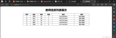 Java实现springboot与mybatis集成的教师信息管理系统