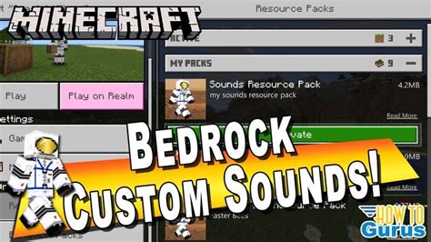 How To Add Custom Sounds To Minecraft Bedrock Windows 10 Bedrock Ads Custom