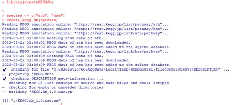 Unused Argument When Createkeggdb · Issue 13 · Yulab Smu