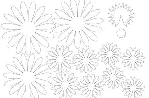Шаблоны цветов для вырезания из бумаги — MegaMaster.info | Как сделать ...