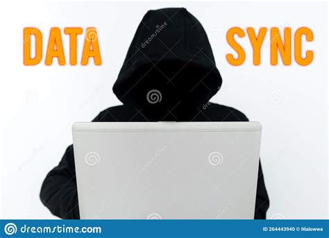 Hand Writing Sign Data Sync Business Approach Data That Is