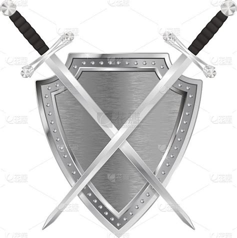金属盾牌和剑