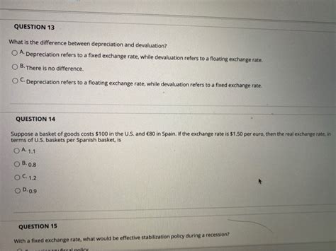 Solved Question 13 What Is The Difference Between