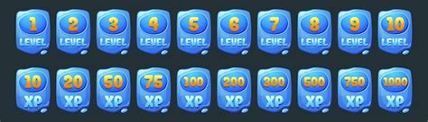Free Vector Set Of Cheese Game Level Ui Icons Score Experience