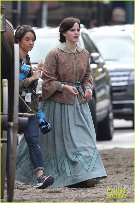 Emma Watson Dons Her Costume On Little Women Set Photo 1191387