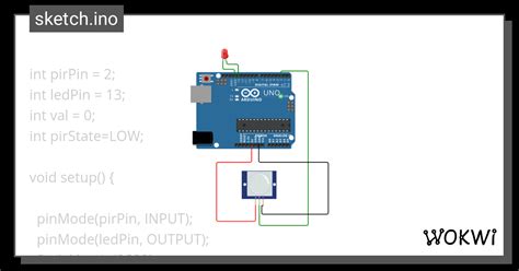 Pir Sensor Wokwi Esp32 Stm32 Arduino Simulator