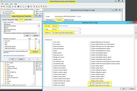 Configure Sacl Manually Active Directory Audit Guide Adaudit Plus