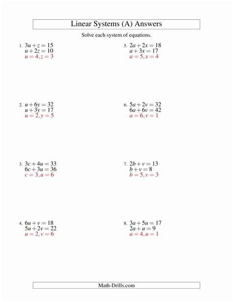 50 Systems Of Linear Inequalities Worksheet