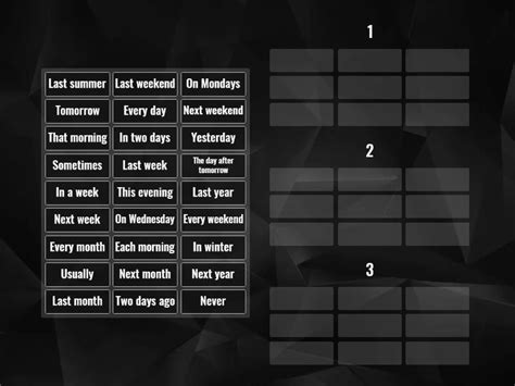 Signal Words Group Sort