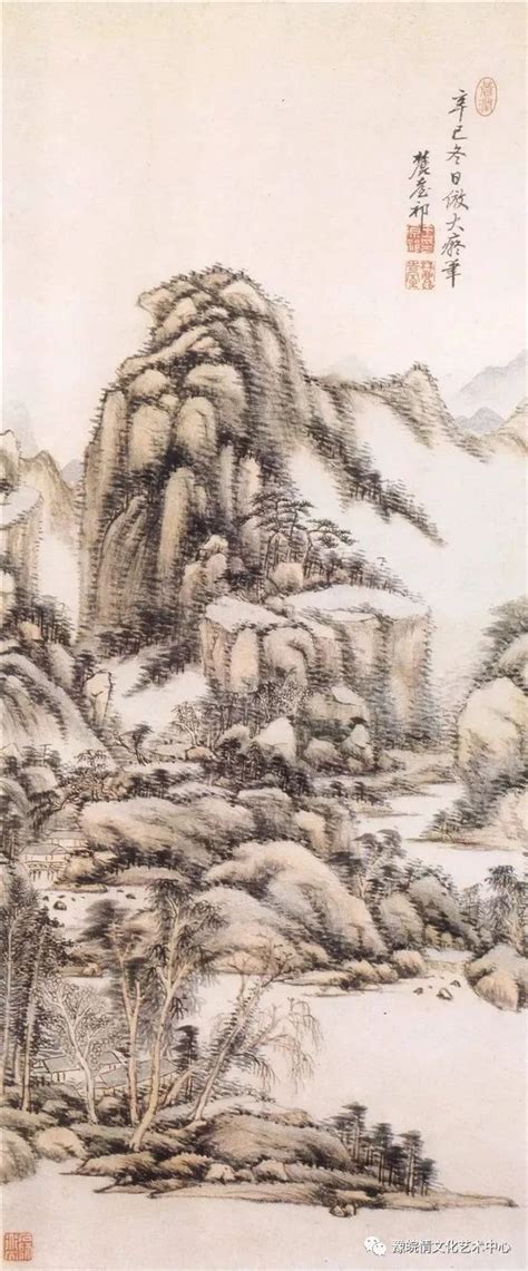 王原祁山水王原祁山水图王原祁仿古山水第10页大山谷图库