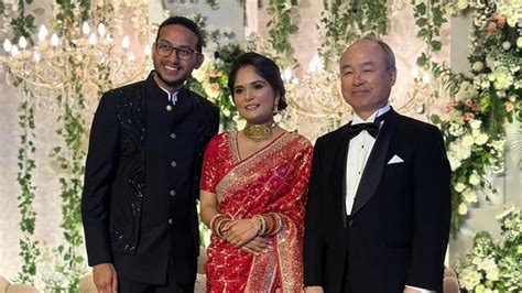masayoshi son sunil mittal attend oyo founder ritesh agarwal s wedding reception in delhi see