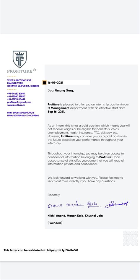 Umang Garg On Linkedin Internship Intern Career Profiture 10 Comments