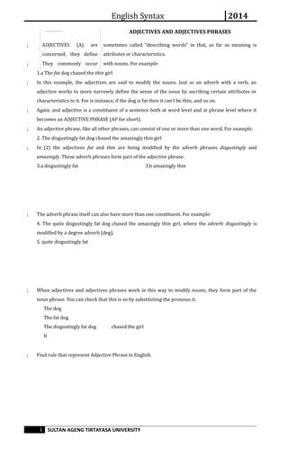 English Syntax Material Rtf