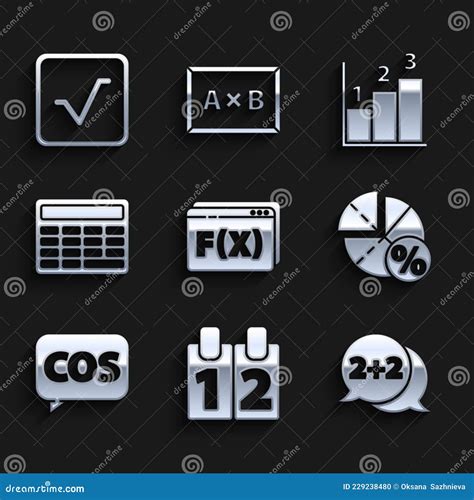 Set Function Mathematical Symbol Calendar Equation Solution Graph Schedule Chart Diagram
