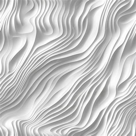 White Seamless Texture Wavy Background Interior Wall Decoration Panel Pattern Abstract Waves